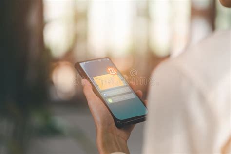 The Smartphone And The Bell Icon Show Notifications Of New Messages