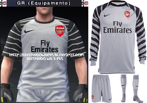 Editando We E Pes Uniforme Arsenal Pes 2010