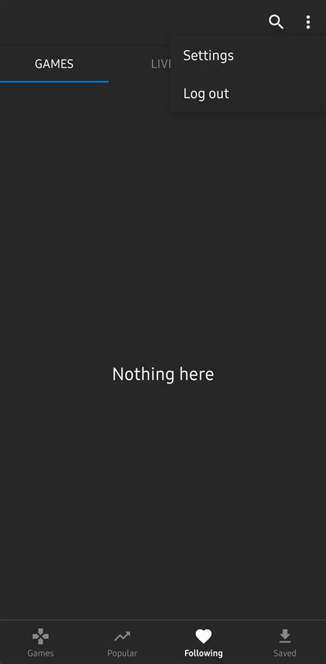 [bug] im logged in but my followed games won t show up neither are
