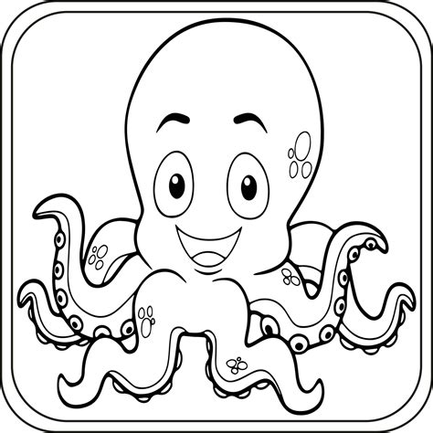문어 색칠 공부 Kr에서 무료 색칠 공부