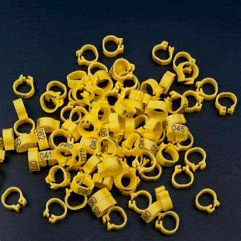 100pcs 8mm Bird Rings Digital Identification Leg B Grandado