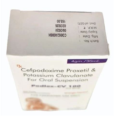 Cefpodoxime Procetil Potassium Clavulanate Oral Suspension 50 Mg