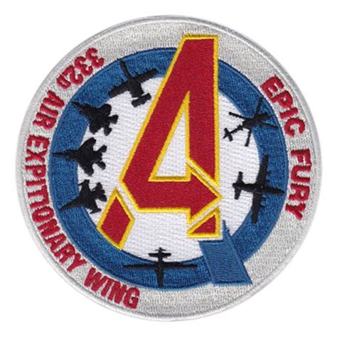 332 Aew Epic Fury Patch 332nd Air Expeditionary Wing Patches