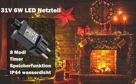 Meision 31 V Voedingsadapter Voor Kerstverlichting Ip44 Led