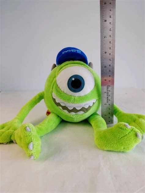 Monster Inc Plush Mike Wazowski Monsters University Cap Pixar Disney