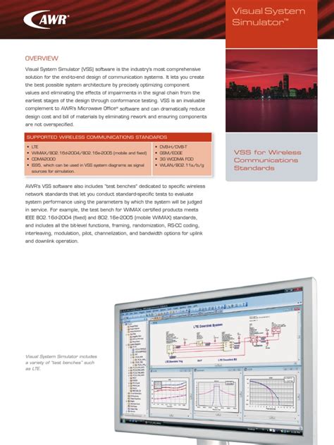 Vss Communications Standards Datasheet Pdf Wi Max Lte Telecommunication