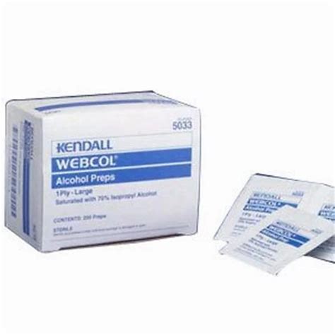 Kendall Webcol Alcohol Prep Pads Medium 2 Ply 200 Ct At Tractor Supply Co