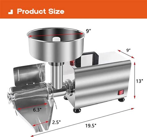 Ylpddmm Electric Tomato Strainer 450w Commercial Grade India Ubuy