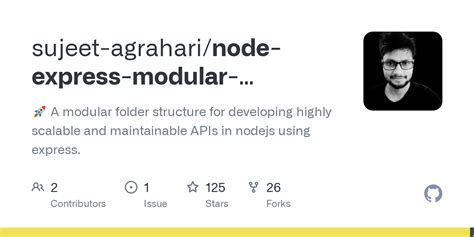Github Sujeet Agraharinode Express Modular Architecture 🚀 A Modular