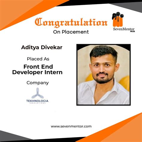 Congratulations Newbeginnings Frontenddeveloper Successstory Sevenmentor