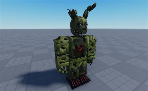 Roblox Springtrap Models Made By Me R Fivenightsatfreddys