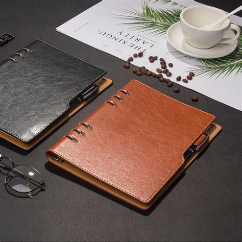 Ruize Leather Note Book Diary A6 Binder Planner B5 A5 Spiral Botebook