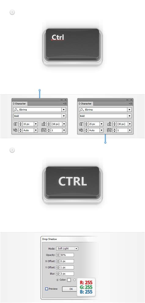 How To Create A 3d Vector Button Vectips
