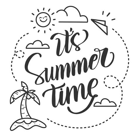 First Day Of Summer Clip Art Black And White Creative Umbrella Animal