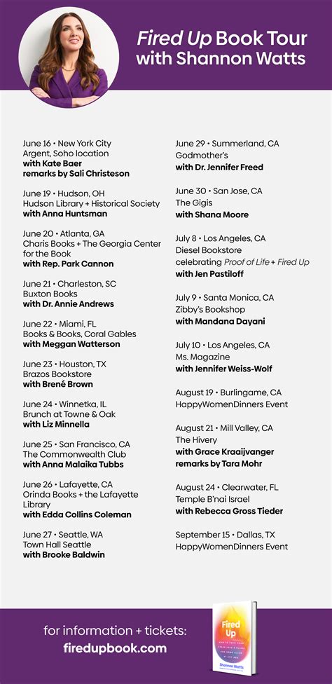 Announcing The Fired Up Book Tour By Shannon Watts