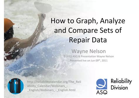 How To Graph Analyze And Compare Sets Of Repair Data Pdf Web