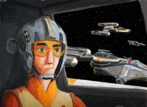 Ezra Piloting A Y Wing By Taipu556 On Deviantart