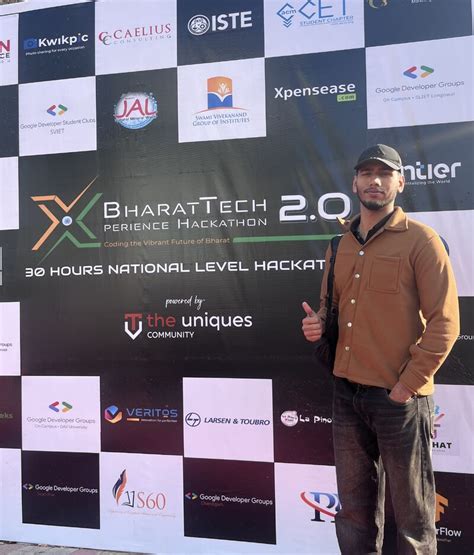 🚀 excited to attend bharattech 2 0 hackathon on 8 9 february akshay