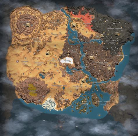 Soulmask Shifting Sands Interactive Map All Locations Cloud Mist Forest