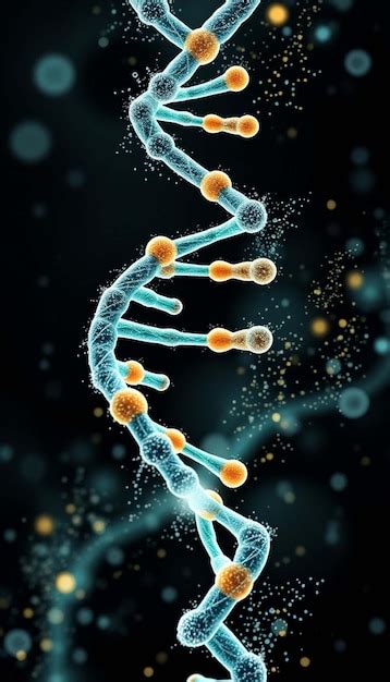 Dna Genetic Code And Cell Structure Premium Ai Generated Image