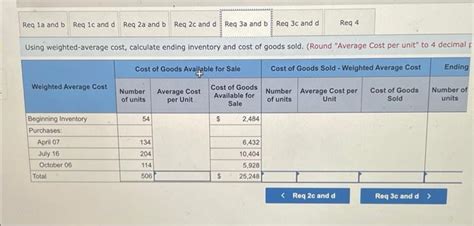 Solved Exercise 6 4 Algo Calculate Inventory Amounts When