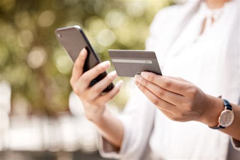 Phone Woman Online Shopping Credit Card Payment And Using E Commerce