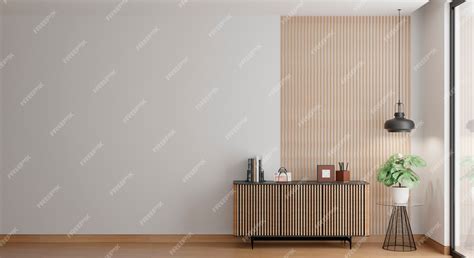 복사 공간이 있는 미니멀리스트 인테리어의 3d 렌더링 무료 사진