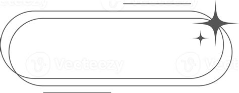 Aesthetic Frame Shape Outline Minimal Graphic Elements With Stars Abstract Boho Arch With