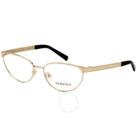 Versace Ladies Gold Tone Square Eyeglass Frames Ve1260125254