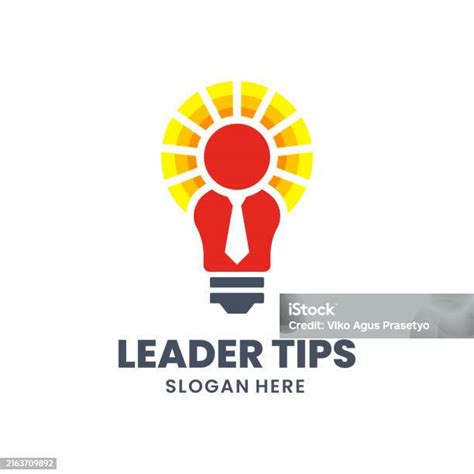 리더 팁 기호 템플릿 디자인 창조적 인 사람들 상징 똑똑한 사업과 미래 아이디어 벡터 그림 0명에 대한 스톡 벡터 아트 및 기타