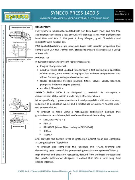 Press 1400 S Pdf Pump Viscosity