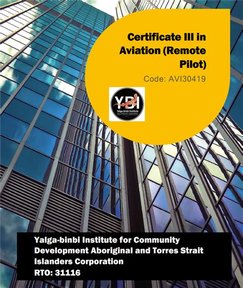 Certificate Iii In Aviation Remote Pilot