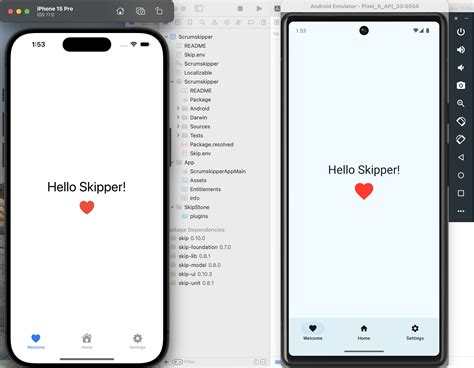 Scrumskipper Running Apples Swiftui Sample App On Android Skip