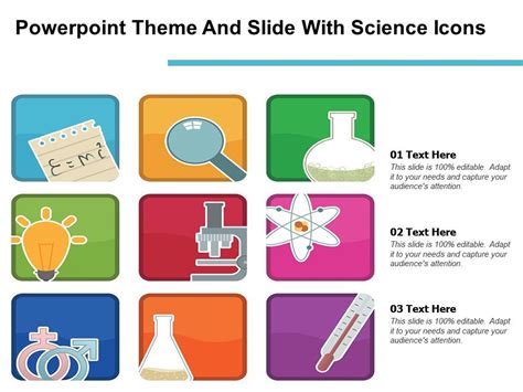 Powerpoint Theme And Slide With Science Icons Presentation Graphics