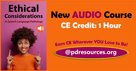 Ethics Ce Course For Slps Now In Audio Format Pdr Blogpdr Blog