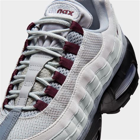 Nike Womens Air Max 95 Smoke Grey Burgundy Crush Light Smoke Grey