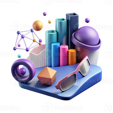 Beautiful Artistic Virtual Reality Data Visualization Charts And Graphs
