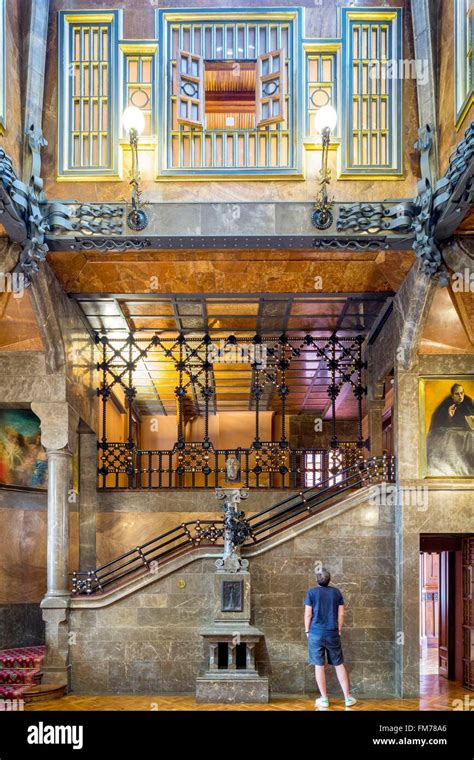 Espagne Catalogne Barcelone Raval Palais Guell Construit Pour Eusebi Güell Entre 1886 Et