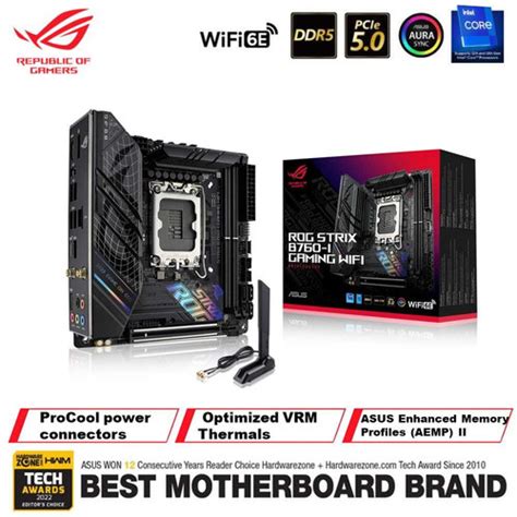 Promo Asus Rog Strix B760 I Gaming Wifi Intel B760 Lga 1700 Ddr5 Mini