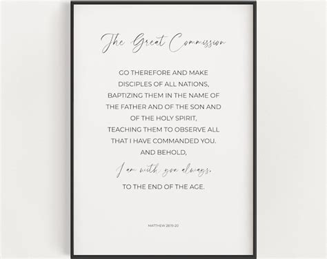 Go And Make Disciples Of All Nations Printable Wall Art Matthew 2819