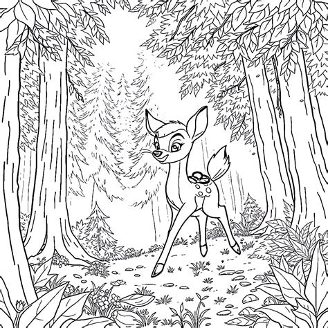 Best Bambi Coloring Pages Free Printable Pdf