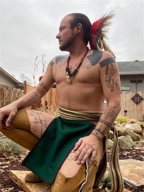 Forest Green Native American Made Loincloth Breechclout For Pow Wow