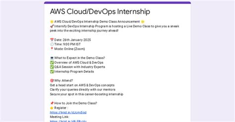 Aws Clouddevops Internship Henish G