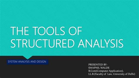 Thetoolsofstructuredanalysis Pptx