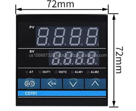 Tc Rtd Input Cd701 Industrial Intelligent Pid Temperature Controller 72 72mm Ssr Relay 4 20ma 0