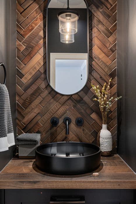 Bathroom Accent Half Wall