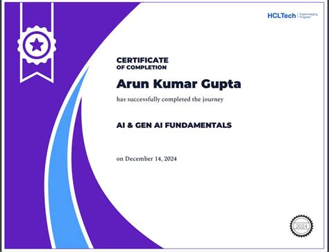 Arun Gupta On Linkedin Successfully Completed Ai And Gen Ai Fundamentals
