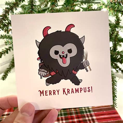 Cute Krampus Print Krampus Art Print Krampus Decoration Etsy