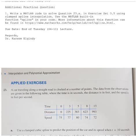 Solved Additional Practical Question 1 Write A Matlab Code