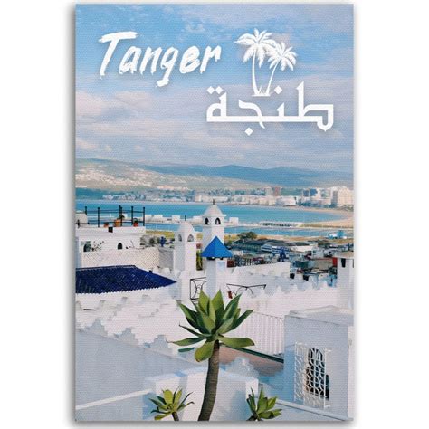 Tableau Décoratif Tanger Ville Imprimé Sur Toile Ou Plexiglass Au Maroc